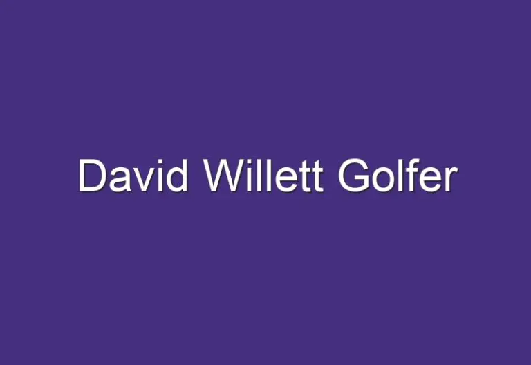 David Willett Golfer