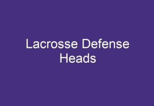 Lacrosse Defense Heads