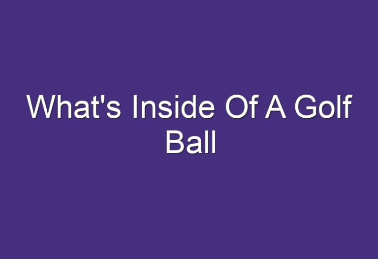 What's Inside Of A Golf Ball